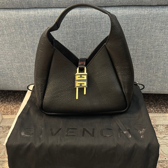 Givenchy | Bags | Givenchy Ghobo Mini Black Leather Bag | Poshmark